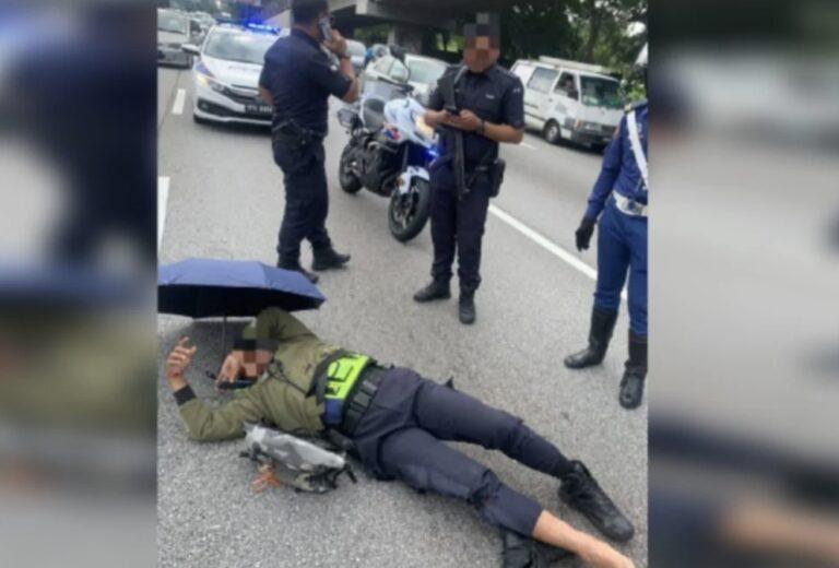 Anggota polis dilanggar lari - MYKMU.NET