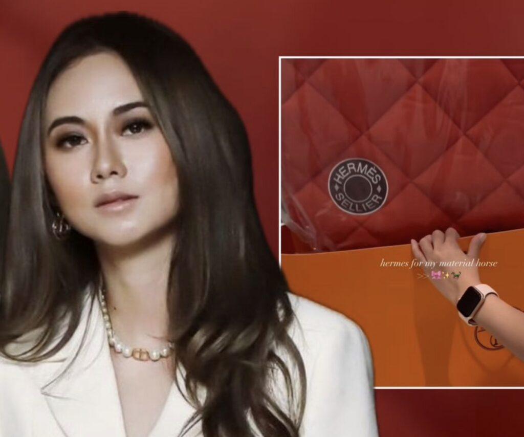 Intan Najuwa naik kuda pun pakai jenama Hermes - MYKMU.NET