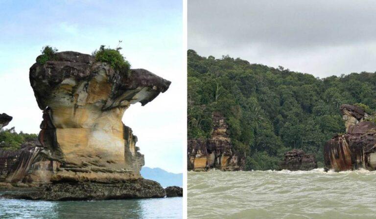 'The Cobra Head Sea Stack' ikonik Bako runtuh akibat ombak besar ...